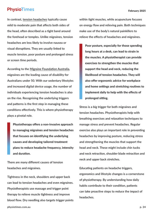 HealthTimes - PhysioTimes February 2025 - Page 24